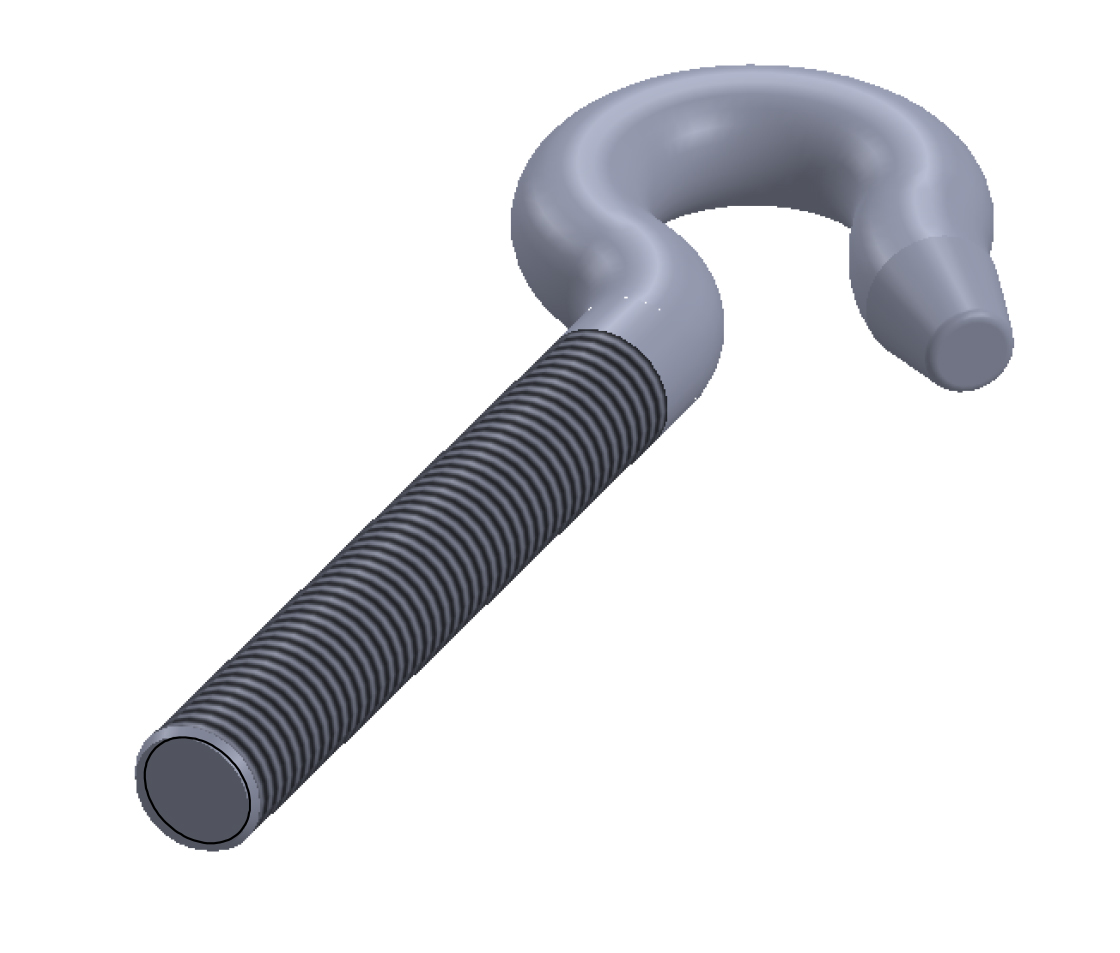 Piton fileté à crochet | Seifa